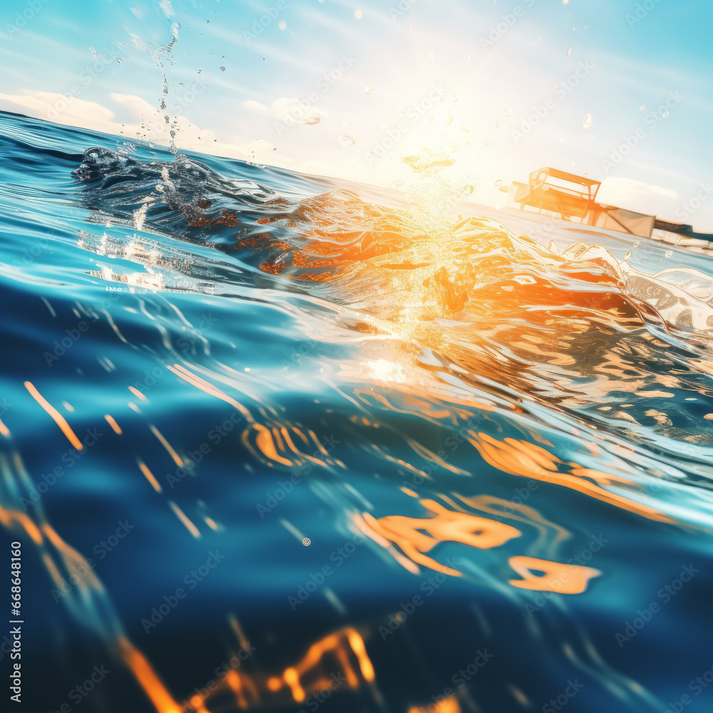 Glassy balls and bubbles. Round objects magnified. An abstract image of ...