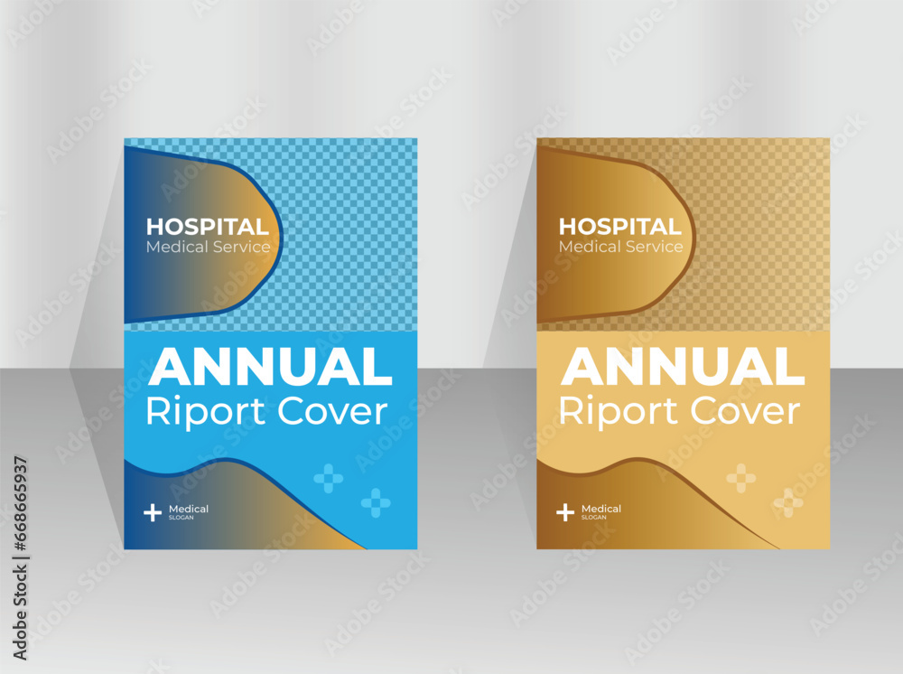 Vector Gradient Healthy Care Annual Report Cover Template Design Stock ...