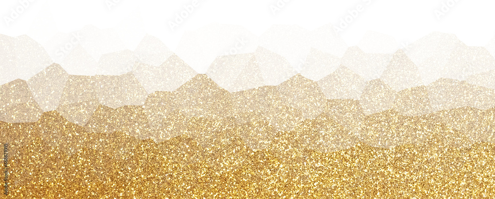 Abstract gold glitter background with layers and transparency Stock ...