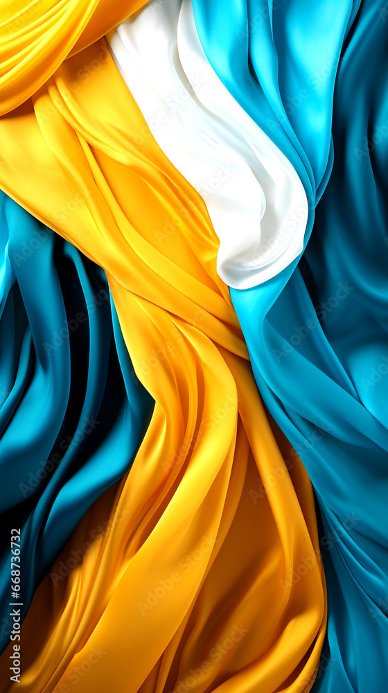 Explore the abstract patterns of silk fabric inspired by the vibrant ...