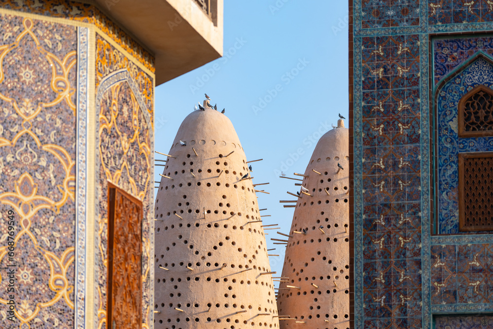Pigeon Towers in the Katara Cultural Village Photo, Katara Doha, Qatar ...