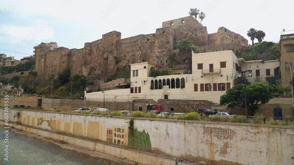 Captivating footage of the Tripoli Citadel, an ancient fort located on ...