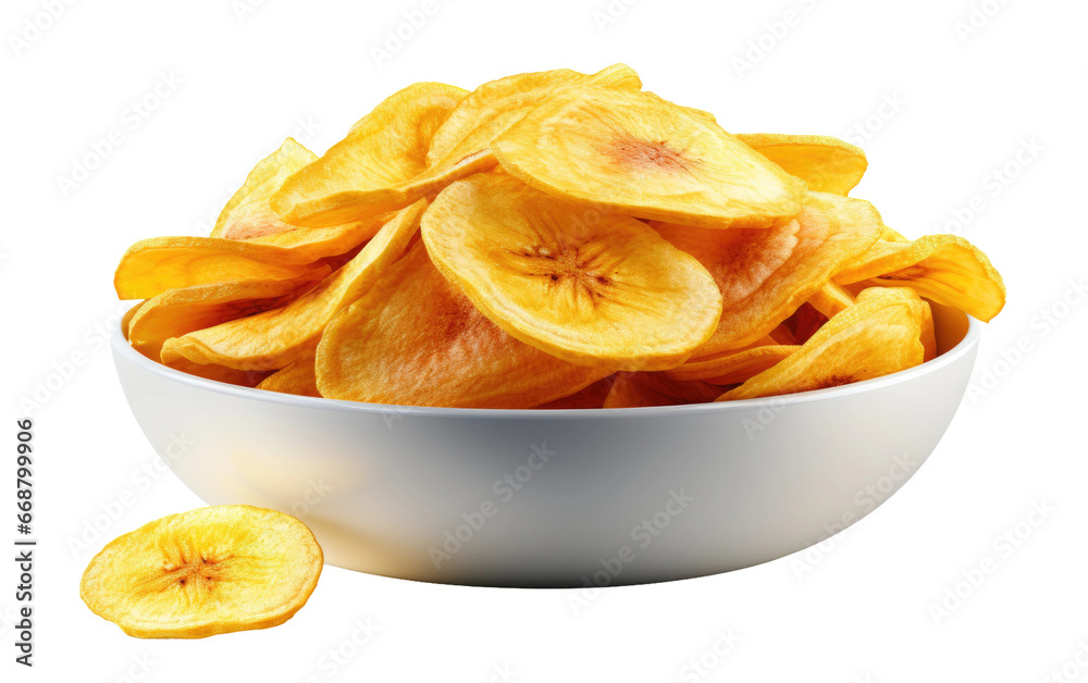 Realistic Plantain Chips on a Clear Surface or PNG Transparent ...