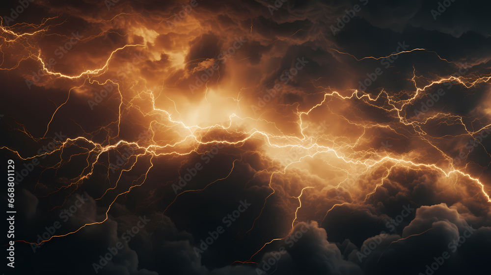 Thunderstorm lightning PPT background poster wallpaper web page Stock ...