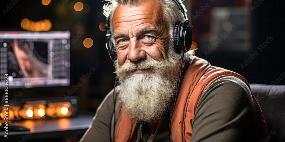 Unheard Words Visualized: Portrait of a Dedicated Caption Writer. Stock ...