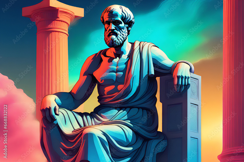 Statue of the ancient Greek philosopher Socrates in Athens, Greece ...