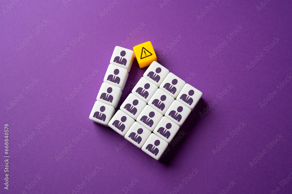 Division of society and conflict in the team. Lack of consensus. Bridge ...