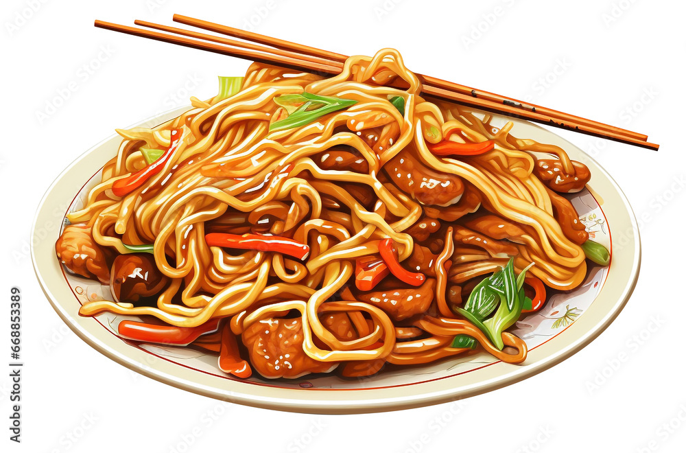 Chow Mein png Chowmein png Chinese Dish Chowmein Transparent Background ...