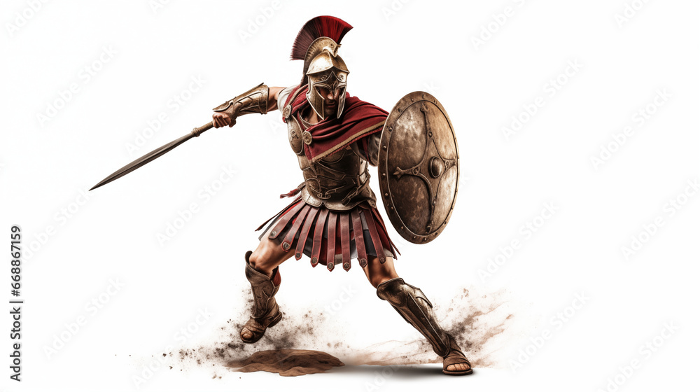 Stockfoto med beskrivningen Roman army war Commander in action ...