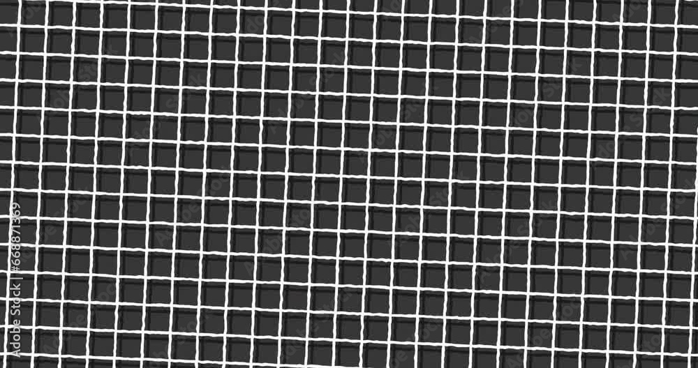 square Grid lines stop motion animation background. Animated low frame ...