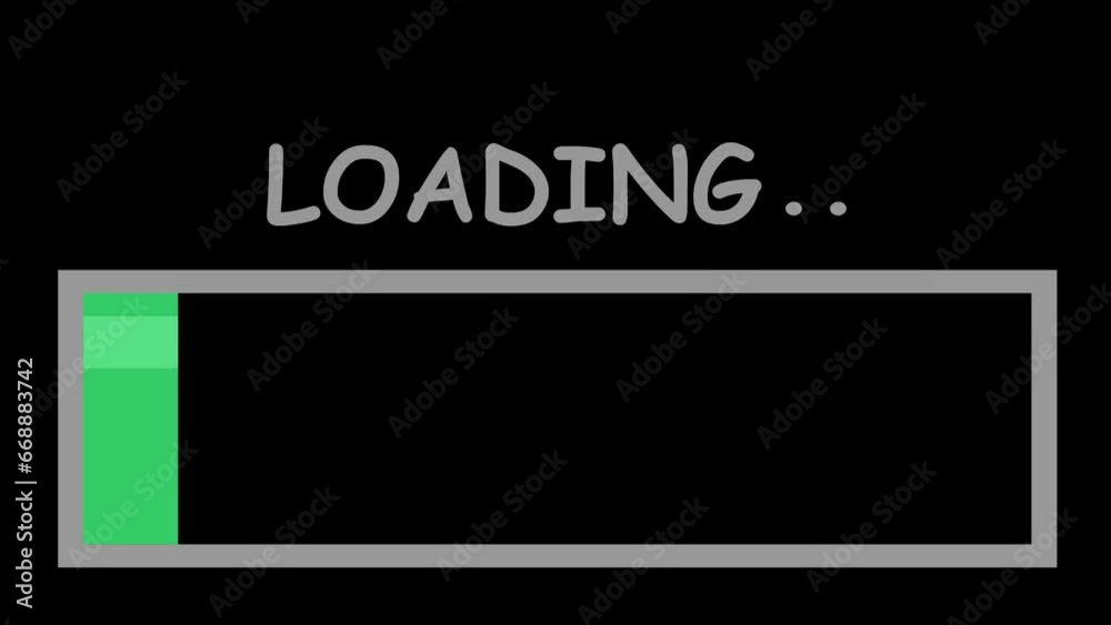 video animation icon system bar loading and pop-up window download ...
