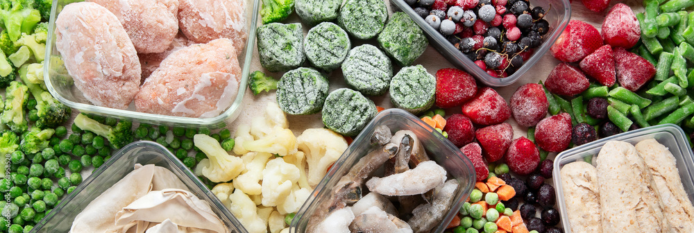 Various of frozen products. Stock Photo | Adobe Stock