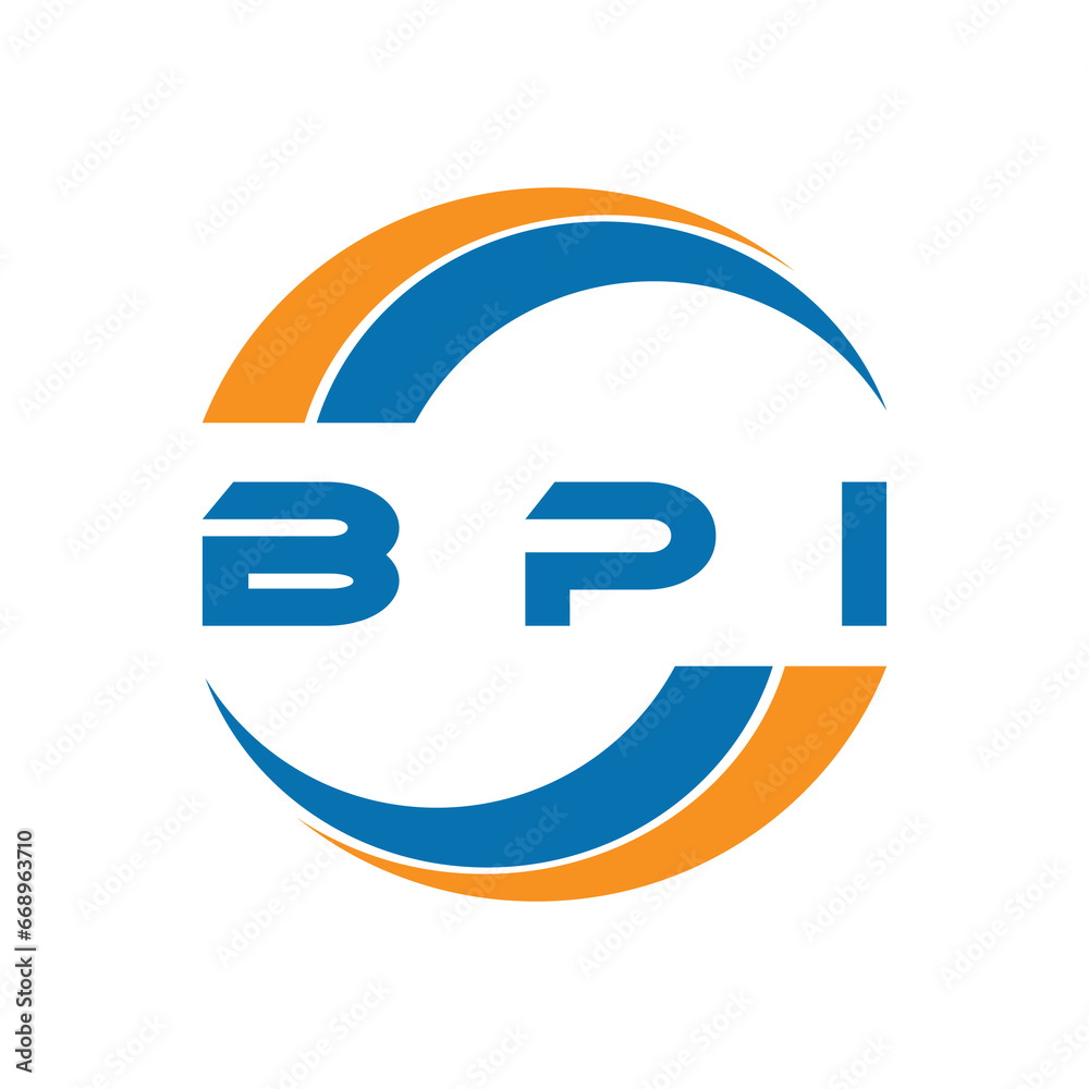 BPI letter logo design on a white background or Monogram logo design ...