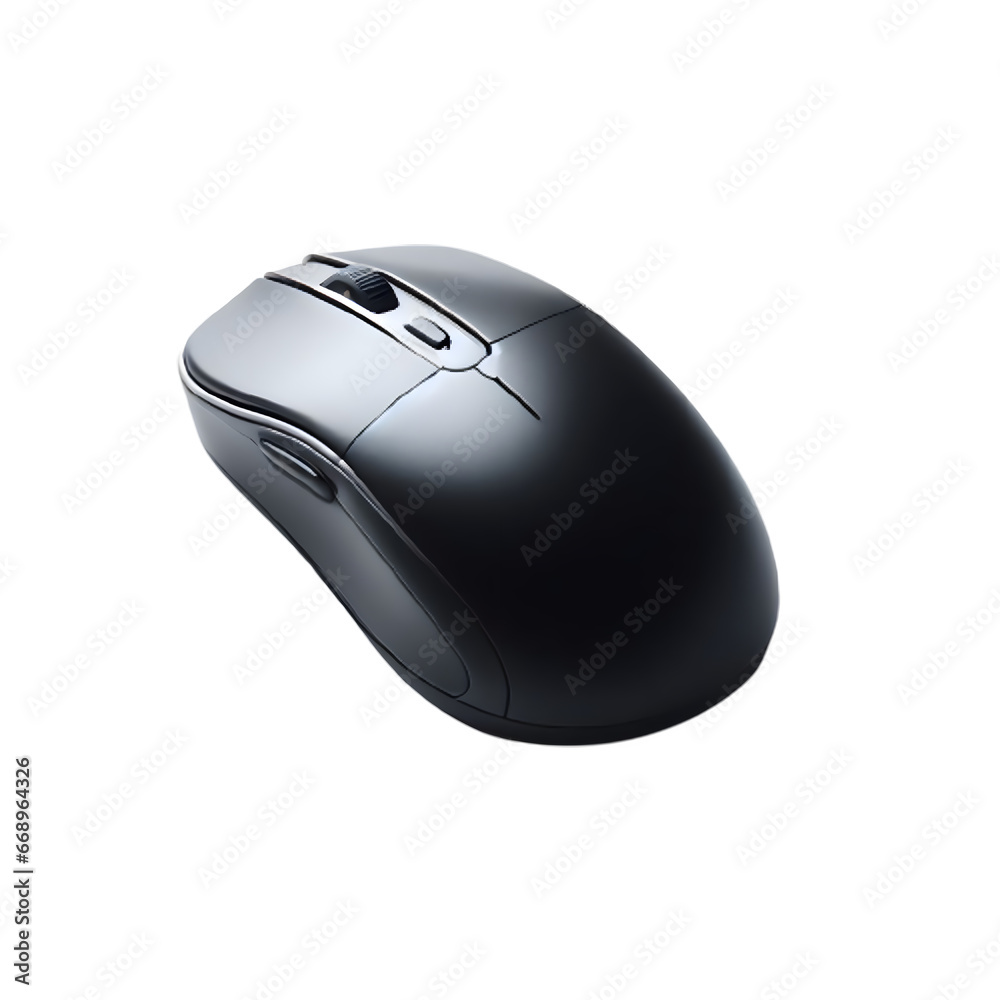 Isolated computer mouse cutout object on transparent background, PNG ...