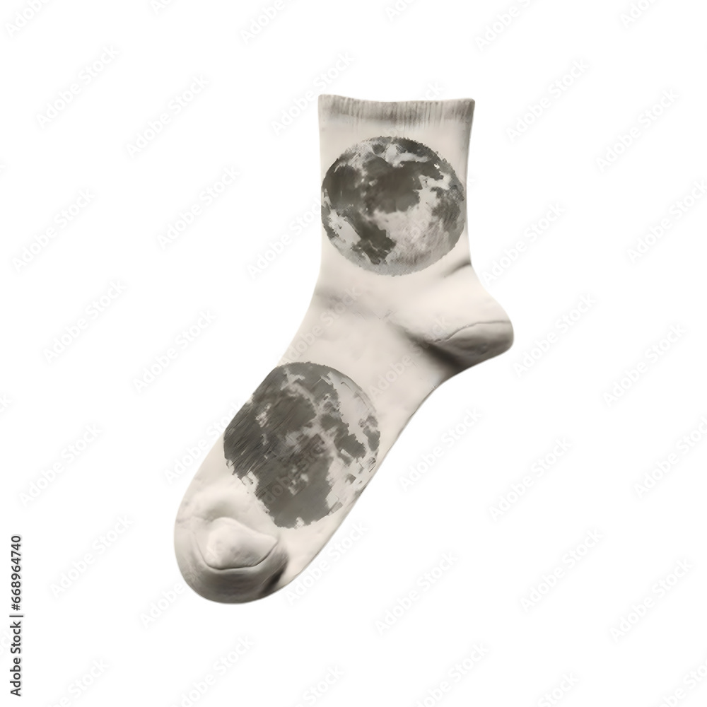 Isolated sock cutout object on transparent background, PNG file Stock ...