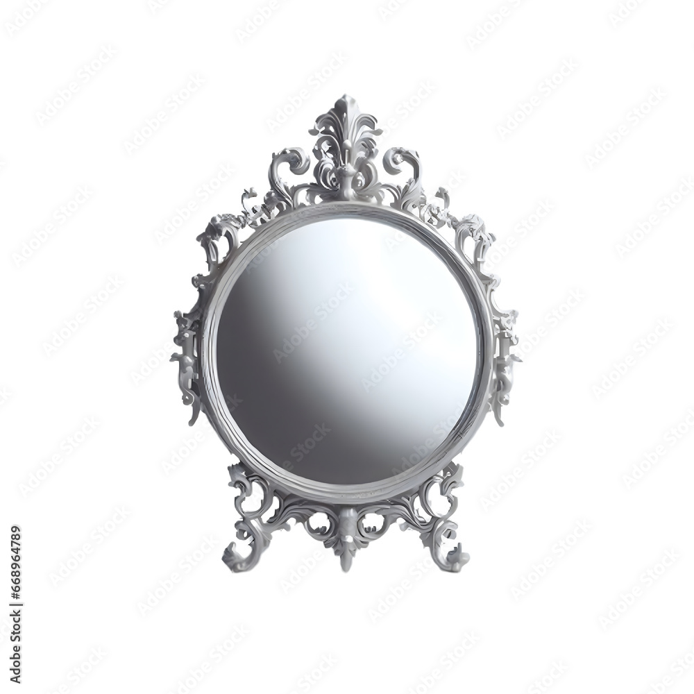 Isolated mirror cutout object on transparent background, PNG file Stock ...