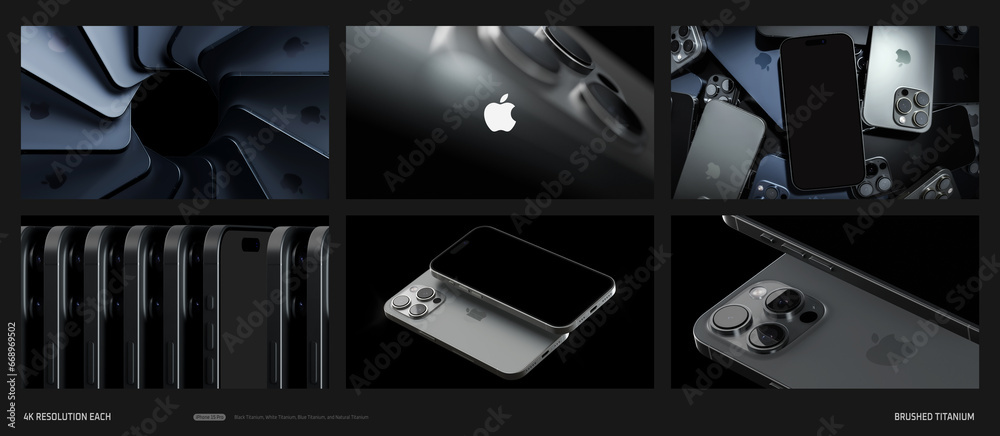 IPhone 15 pro product banner template with copy space. layout template ...