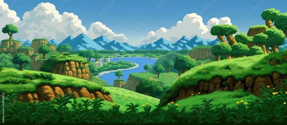 Green Hill Zone is the initial stage of Sonic the Hedgehog set in a ...