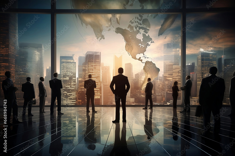 Worldwide Commerce: Visuals portraying the interconnected world of ...