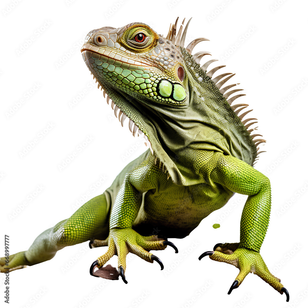 Iguana on transparent background PNG Stock Illustration | Adobe Stock
