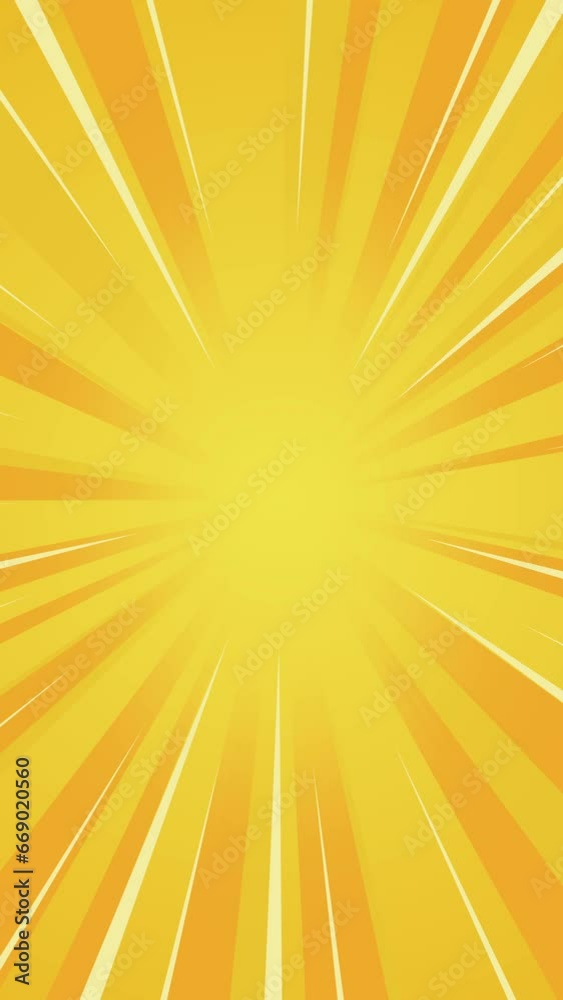 High-speed abstract speed lines animation. Cartoon animated orange ...