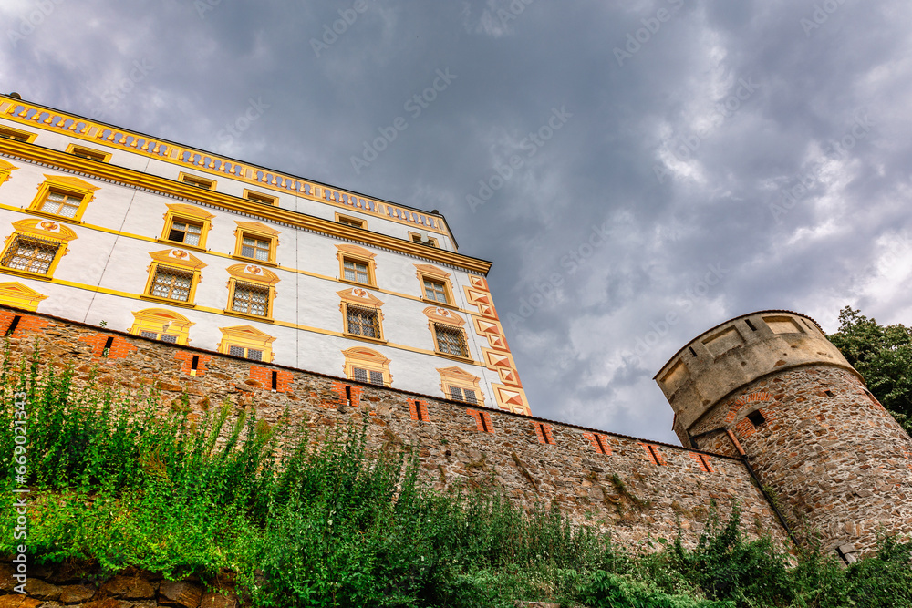 Passau, Germany - July 21, 2023: View of Veste Oberhaus castle. Inner ...
