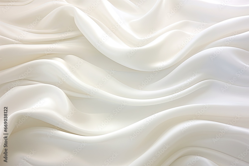 Ivory Intrigue: White Satin Fabric Waves - Stunning Wedding Backgrounds ...
