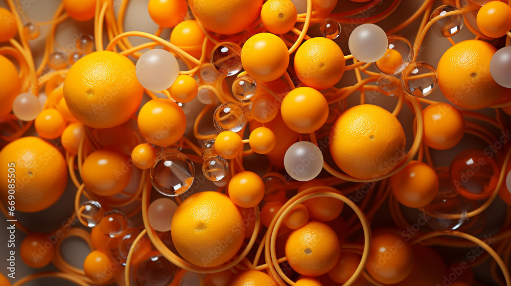 An intricate molecular representation of vitamin C, visualizing its ...