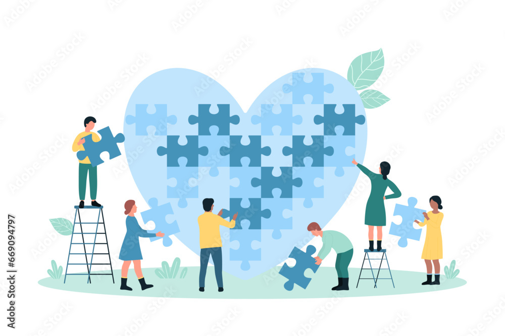 Charity project, non profit organization vector illustration. Cartoon ...