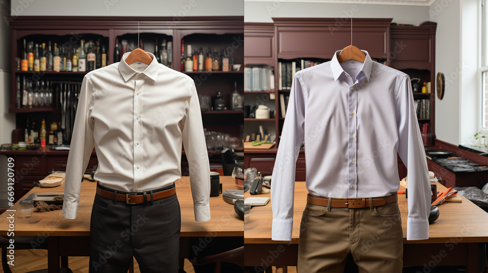 The transformation of a chef's uniform after a long day in the kitchen ...