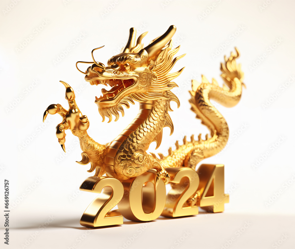 golden chinese dragon model 2024 year logo,Loong, gold, metal, logo,New ...