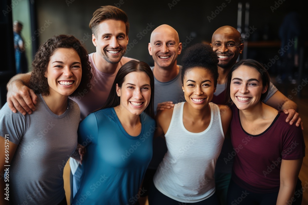 A multi-ethnic group of men and women from different cultural ...