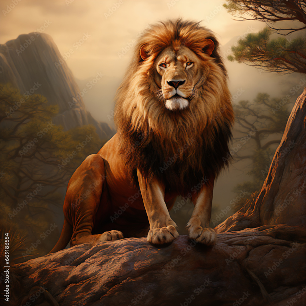 Lion Masterpiece: High-quality Realistic Rendering in a Fascinating ...