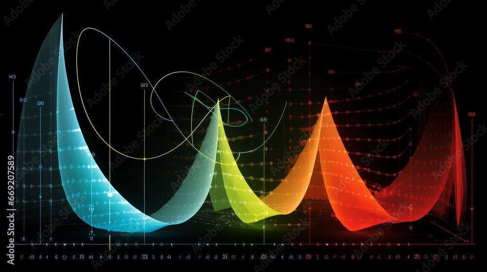 Graphical representation of the amplitude of different sound ...