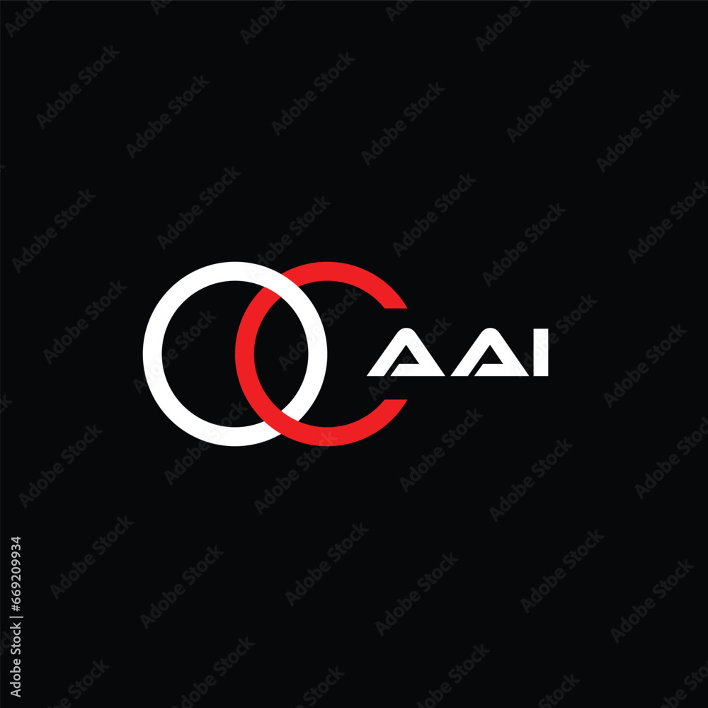 AAI letter logo design on white background. AAI creative initials ...