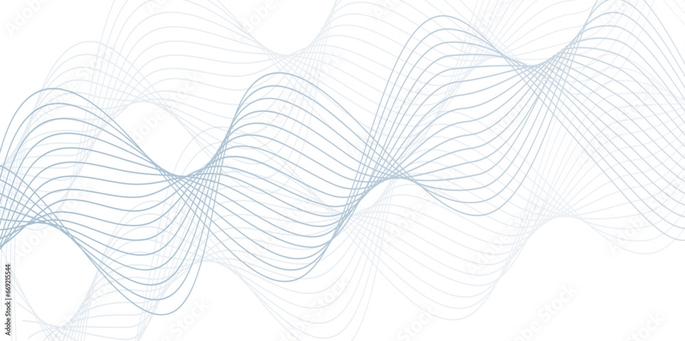 Abstract colorful wave circle line on transparent background modern ...