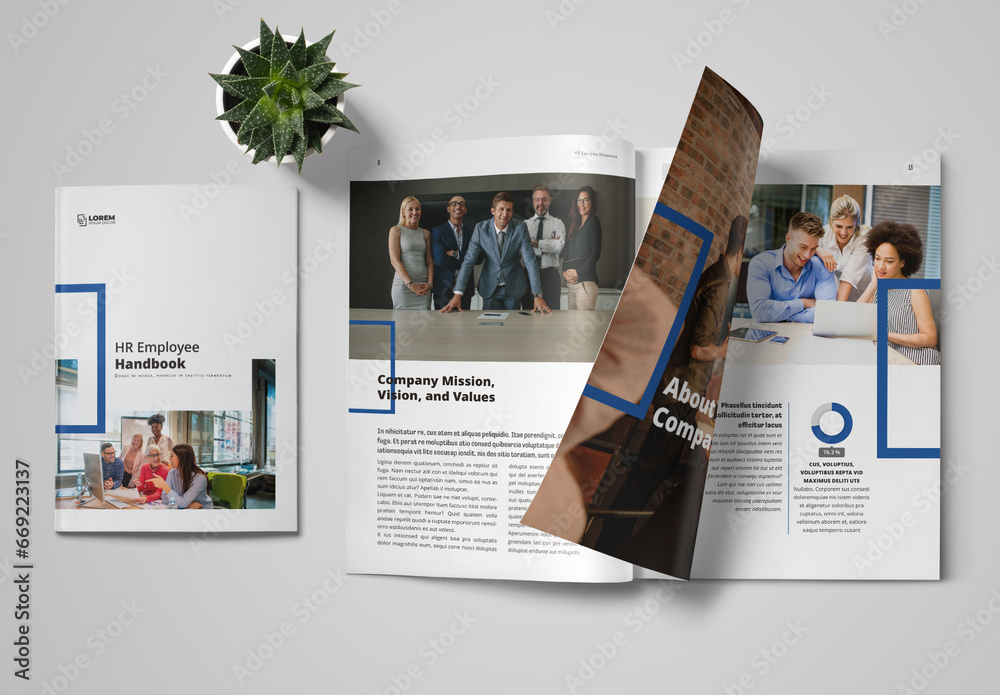 Employee Handbook Stock Template | Adobe Stock