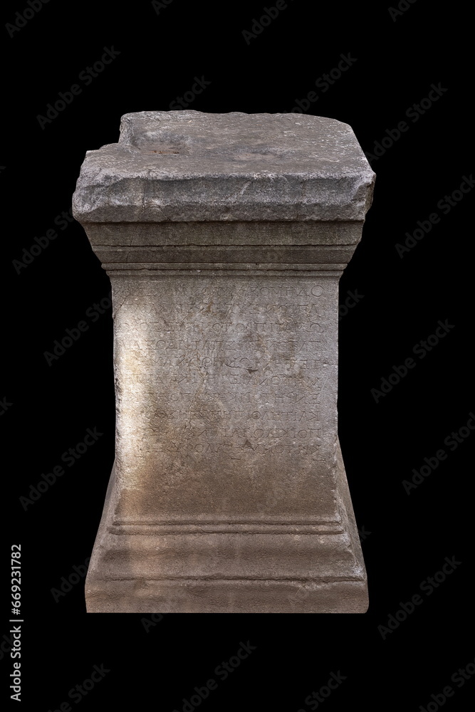 Old plaster sculptures and bas-reliefs, wall texture and patterns ...