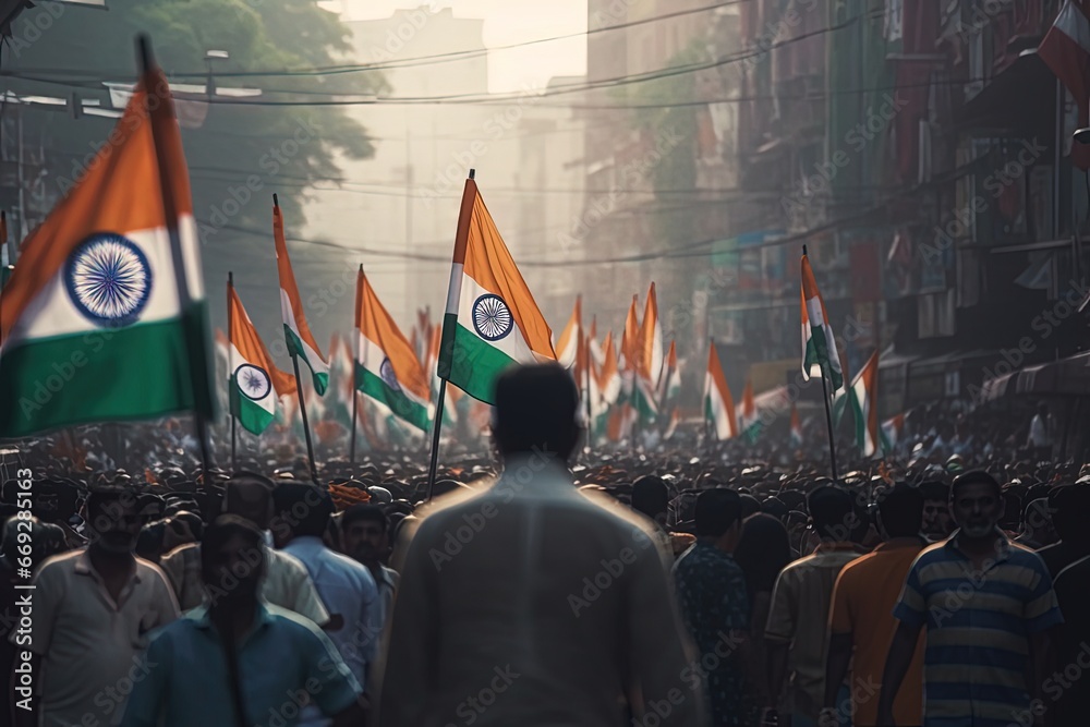 India Independence Day. Website banner and greeting card design ...