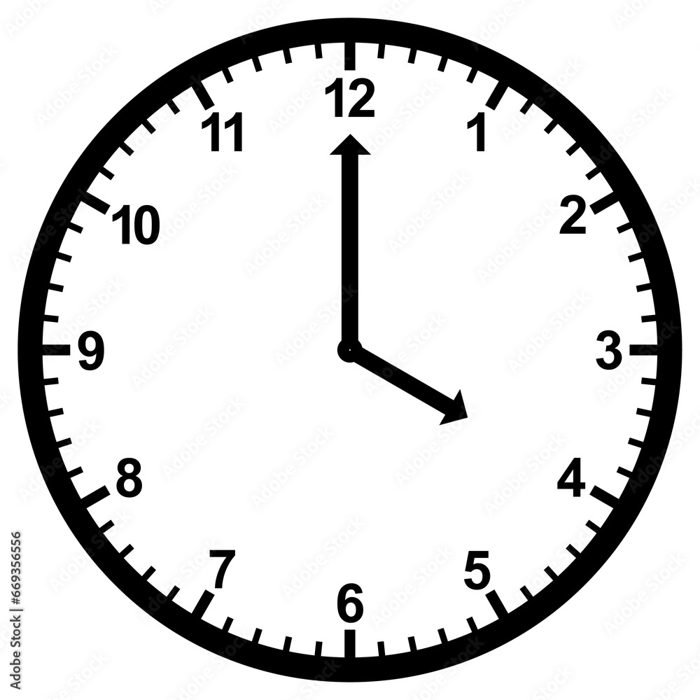 Vector illustration of four o'clock icon sign and symbol. colored icons ...