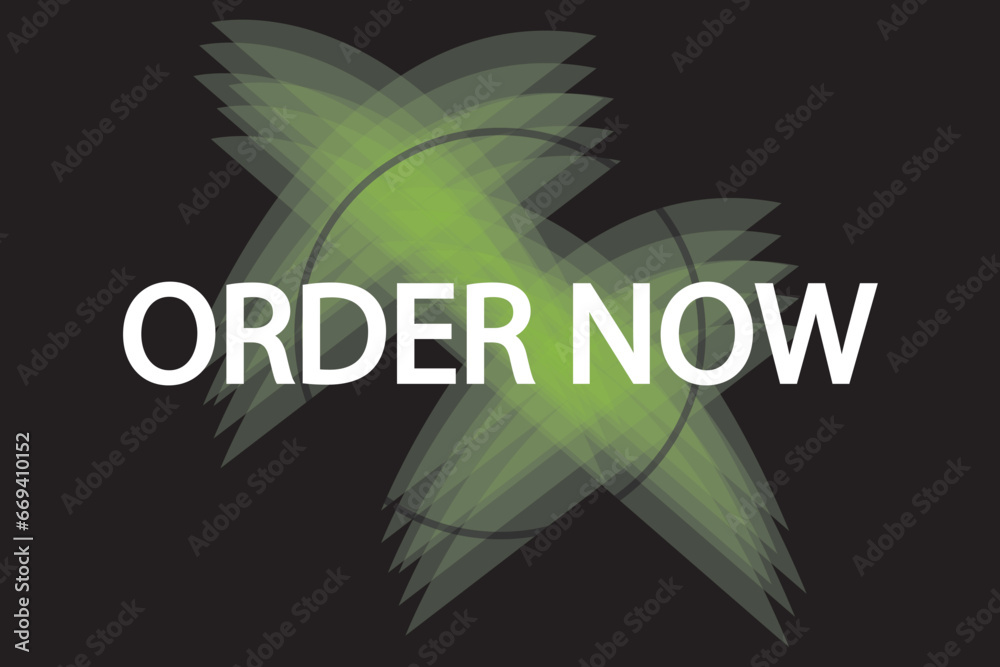 Order now button with shopping cart. Shop now. Modern collection for ...