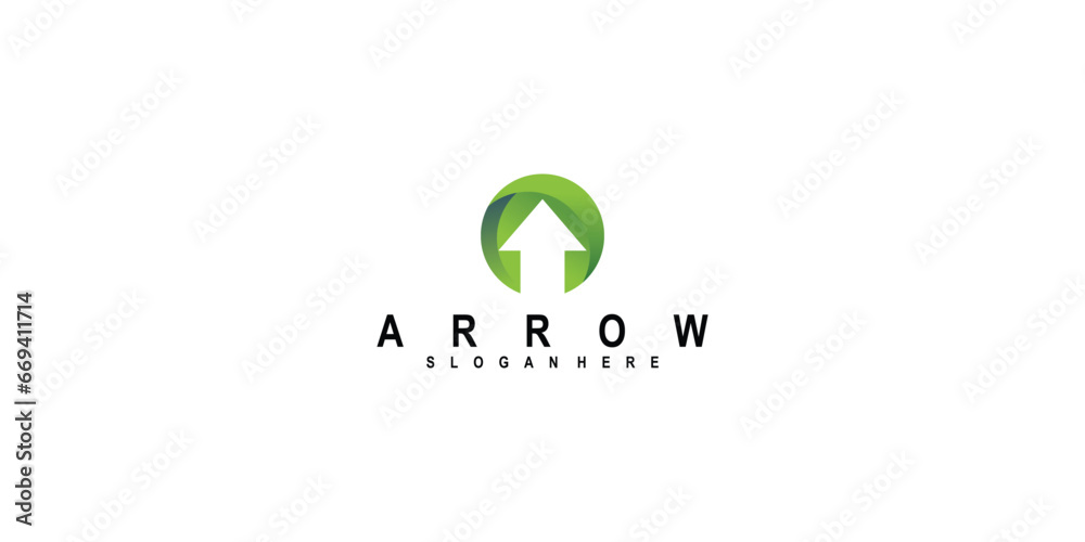 Simple arrow logo design with unique concept| premium vector Stock ...