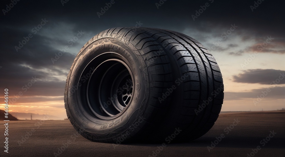 abstract tire background, graphic designed tires on abstract background ...