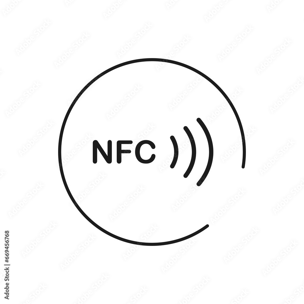 NFC technology. Contactless, wireless payment. Contactless wireless pay ...