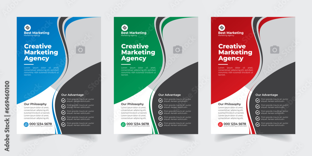 Flyer brochure cover design layout background, Corporate Business ...