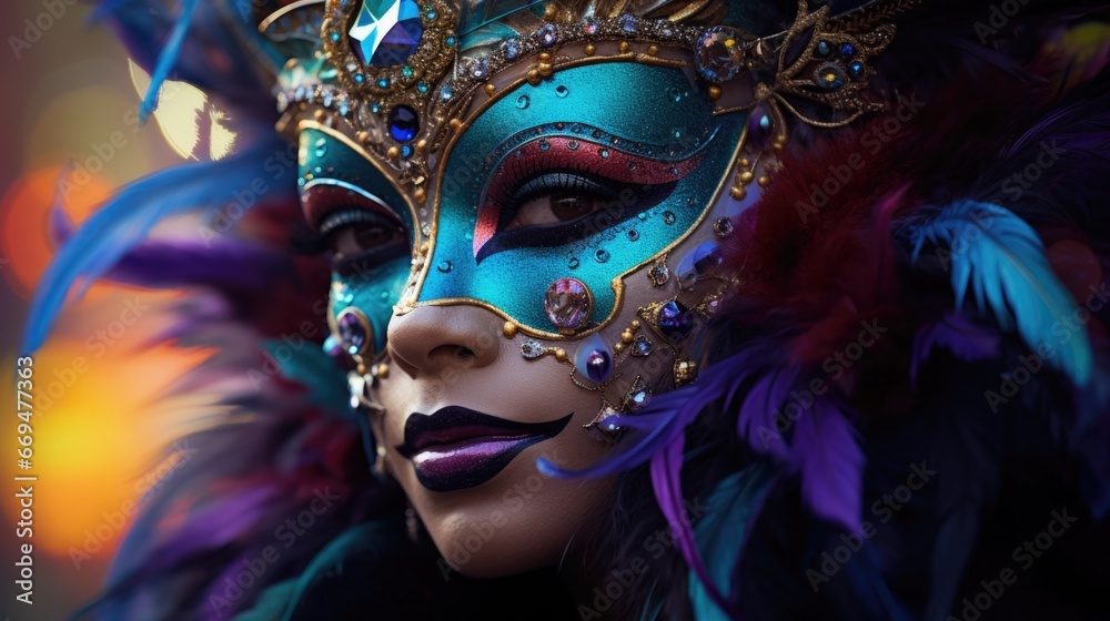 Captivating Mardi Gras masquerade ball unfolds, grand and opulent ...