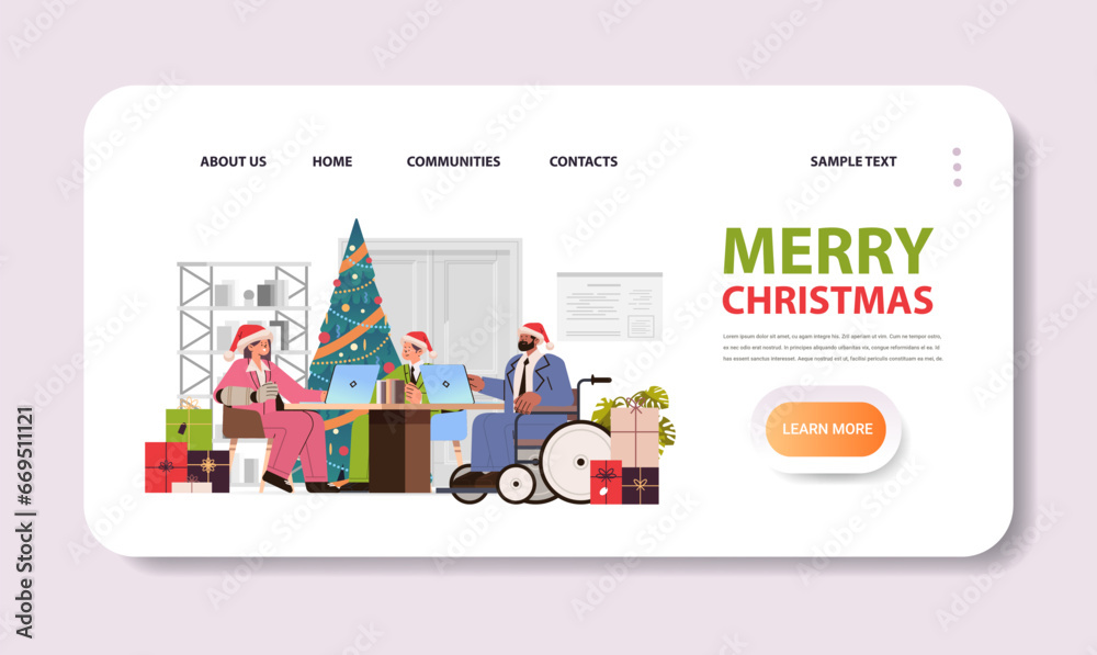 disabled man in wheelchair and woman with replaced robotic arm wearing ...