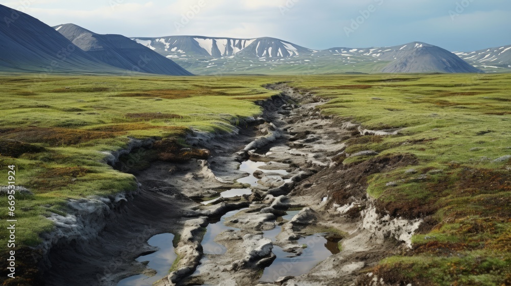 Formation of permafrost under tundra vegetation. Climatic changes in ...