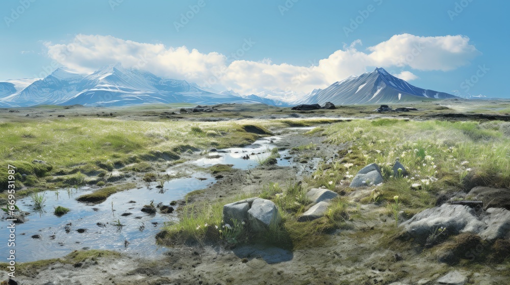 Formation of permafrost under tundra vegetation. Climatic changes in ...