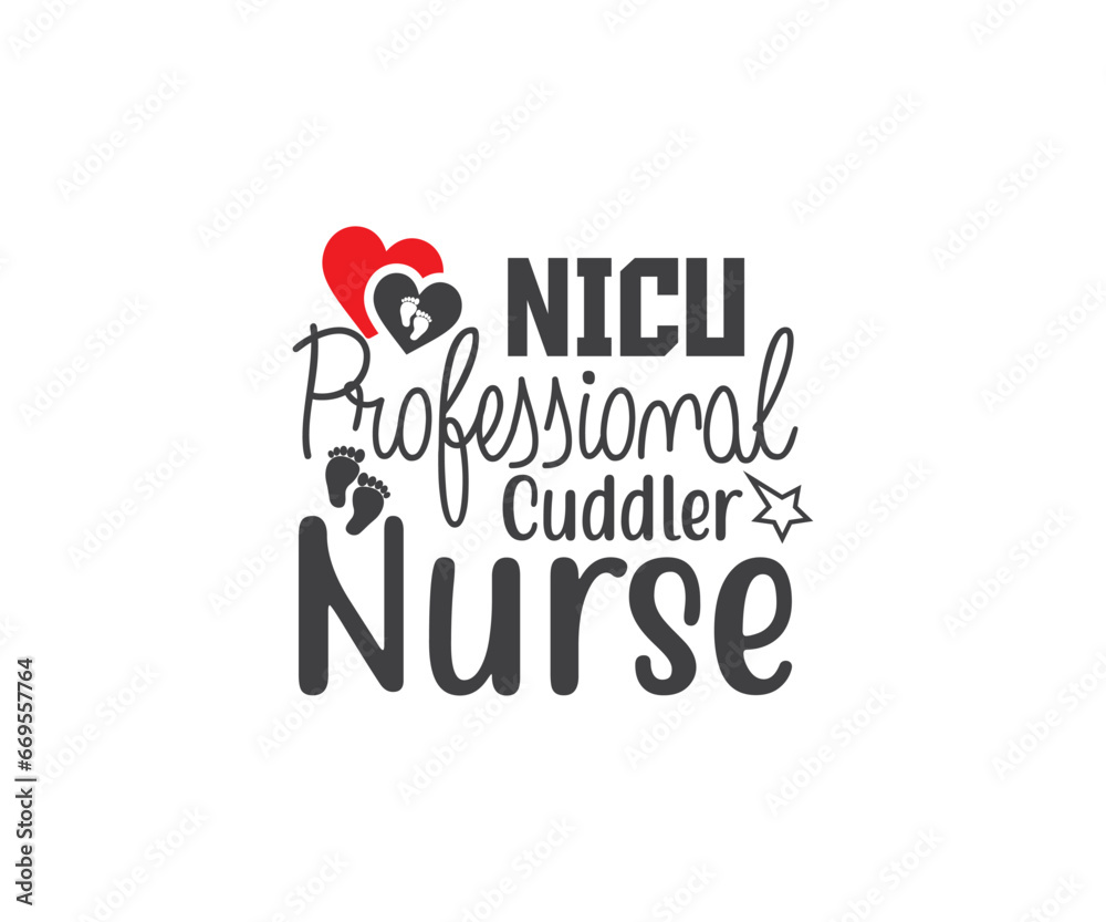 Nicu Professional cuddler Nurse, NICU Nurse svg, Neonatal ICU Nurse ...